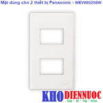 Mặt dùng cho 3 thiết bị Panasonic - WEV68030SW - khodiennuoc.com